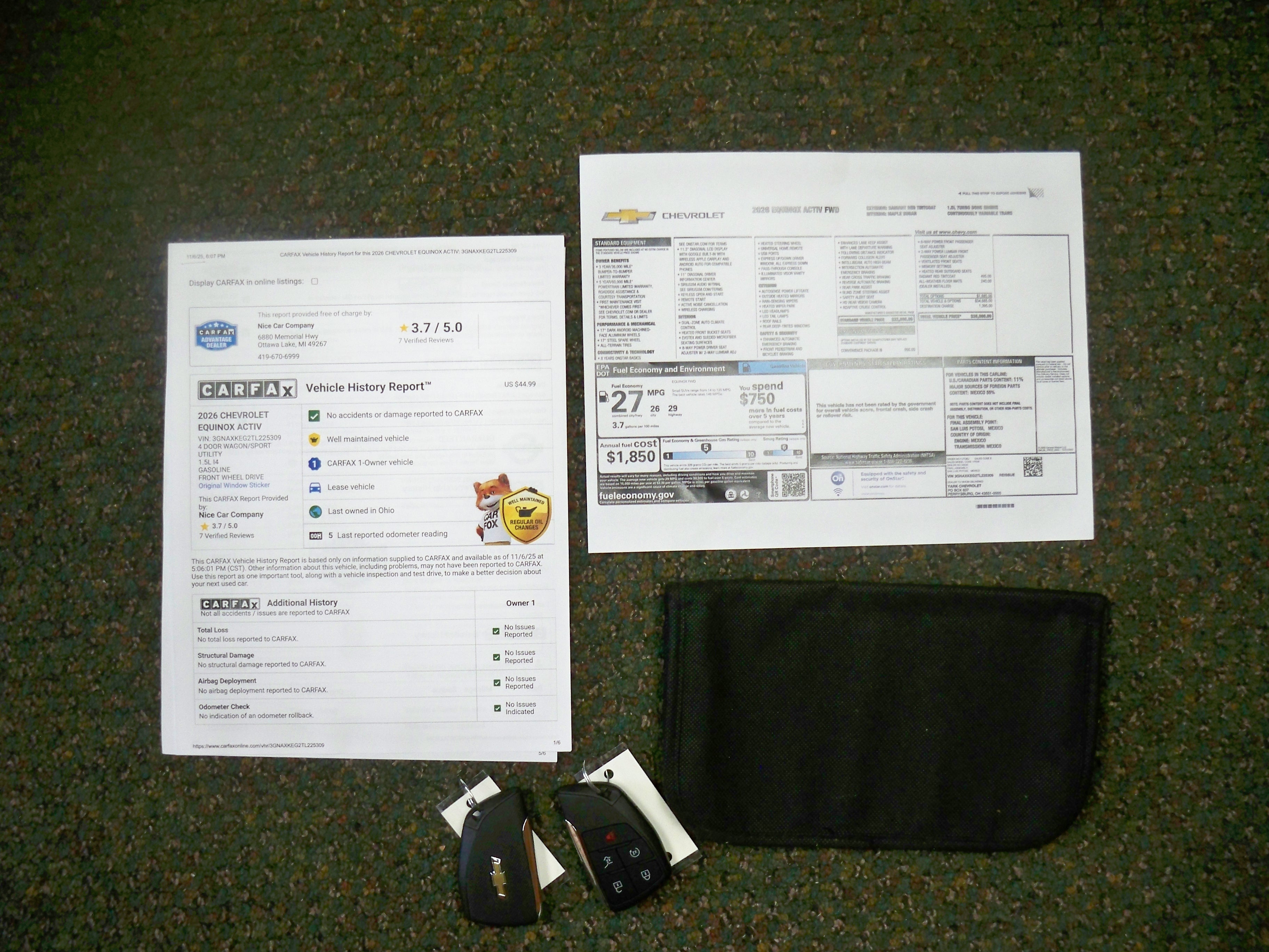 Used 2026 Chevrolet Equinox Activ Fwd